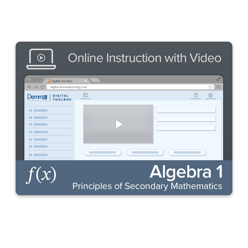 All Algebra 1 Principles of Secondary Mathematics Products - Demme Learning Store