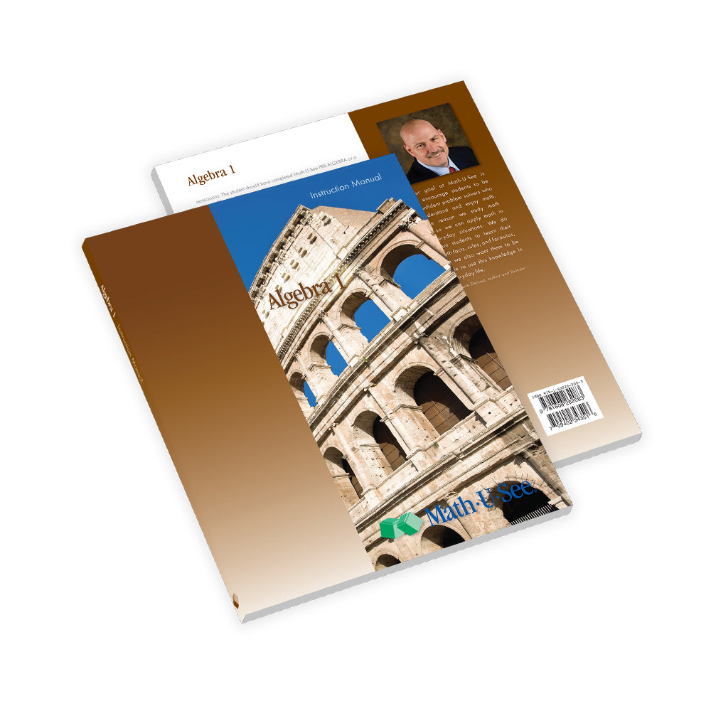 Algebra 1: Legacy Edition Instruction Manual - Demme Learning Store