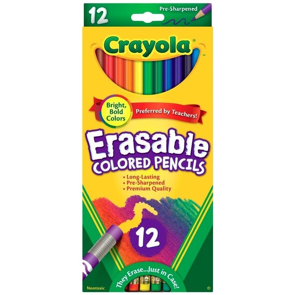 Erasable Colored Pencils (12-pack) - Demme Learning Store