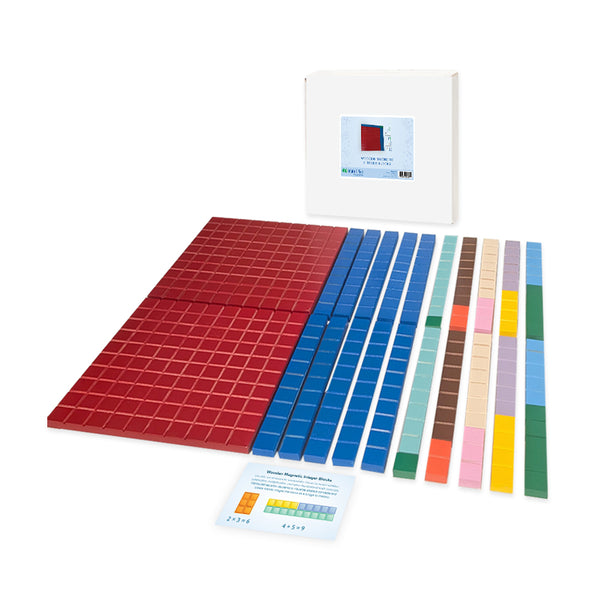 Wooden Magnetic Integer Blocks - Demme Learning Store